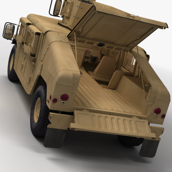 3ds realistic hmmwv military humvee