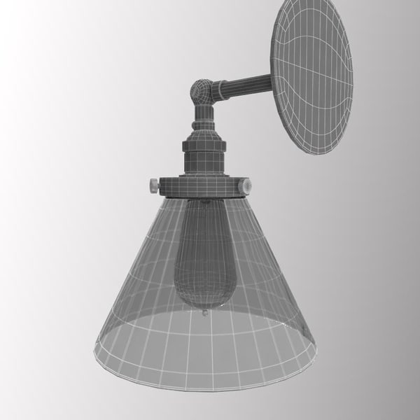 3d model vintage lamp