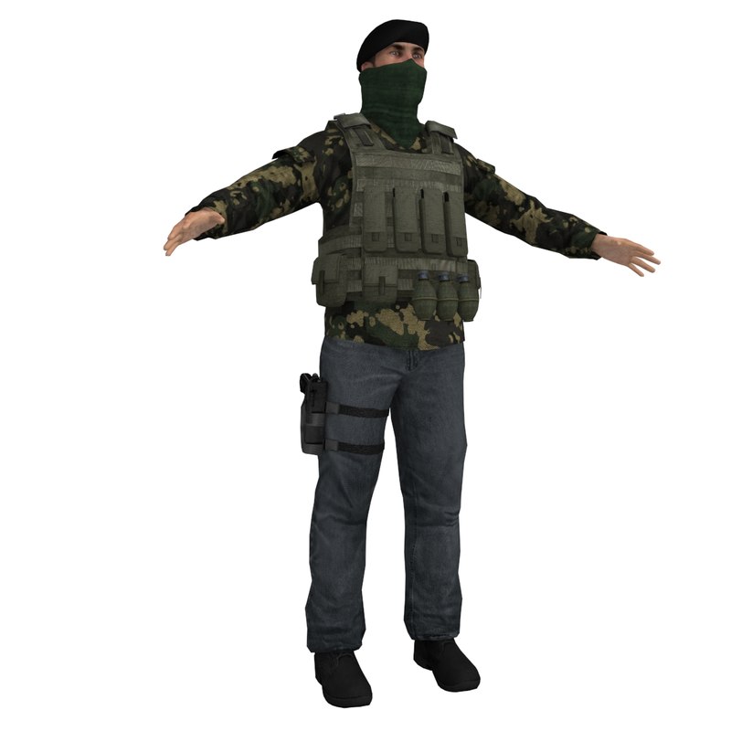 ira soldier 3d model