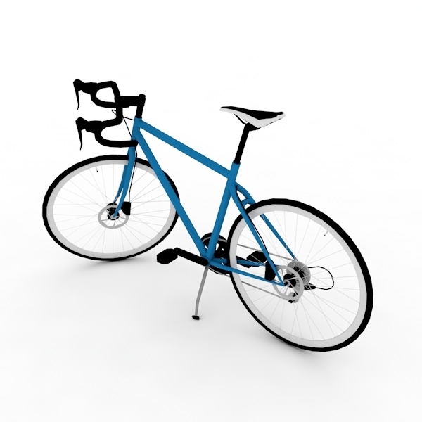 3dsmax bicycle polygons