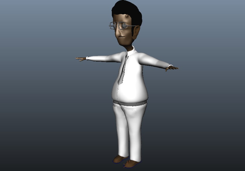 office worker salaryman obj