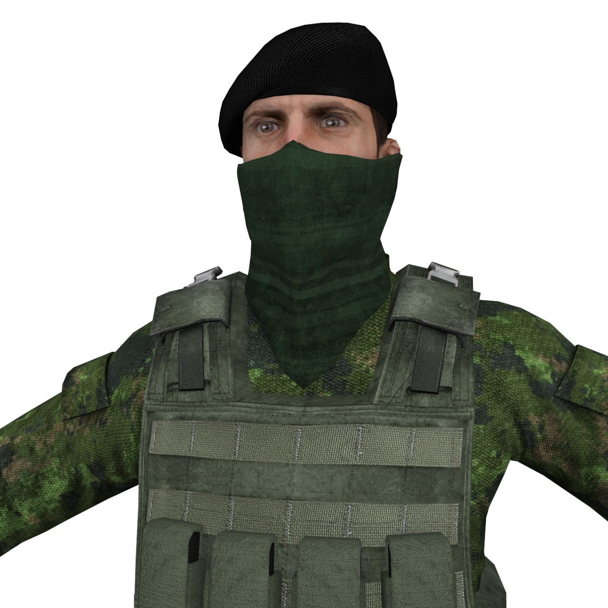3d rigged ira soldier model