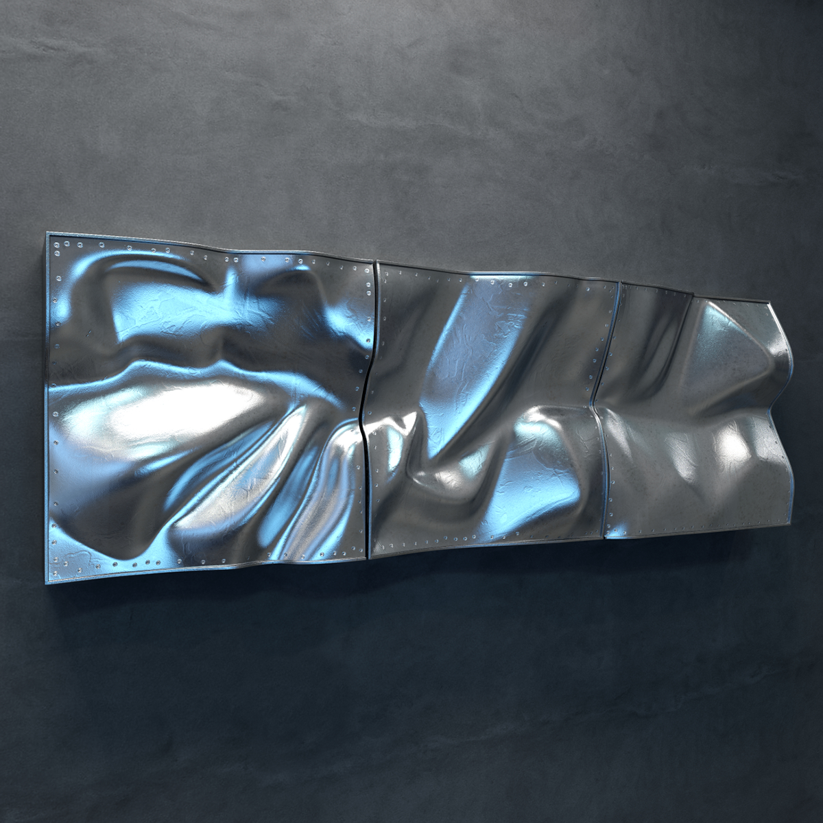 3d wall sculpture red landscape