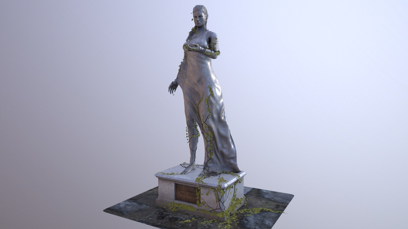 woman marmor statue ready max