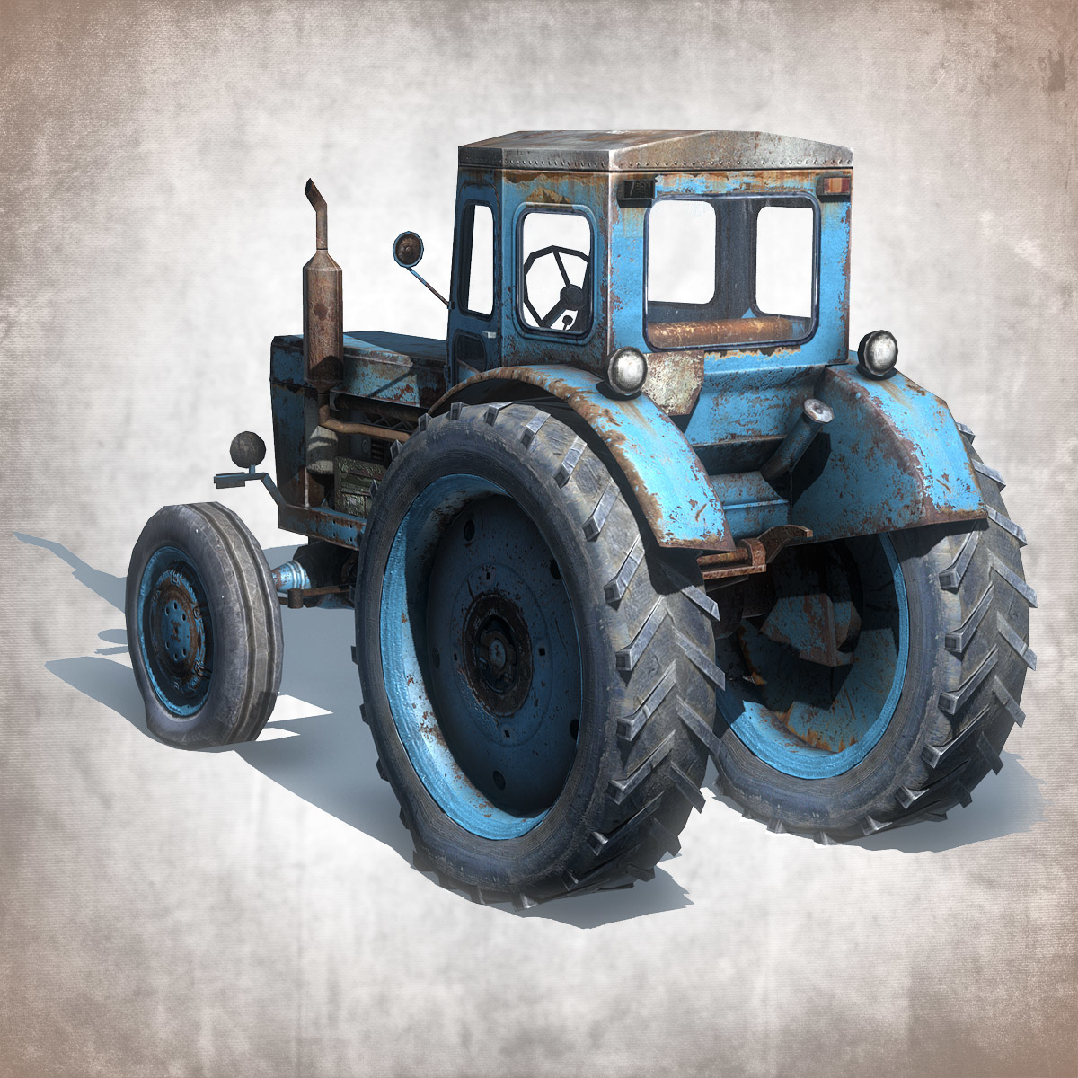 old tractor t-40 3d max
