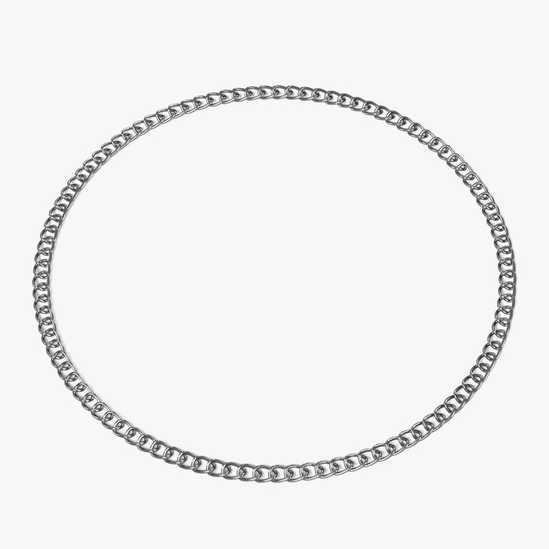 3d necklace neck model