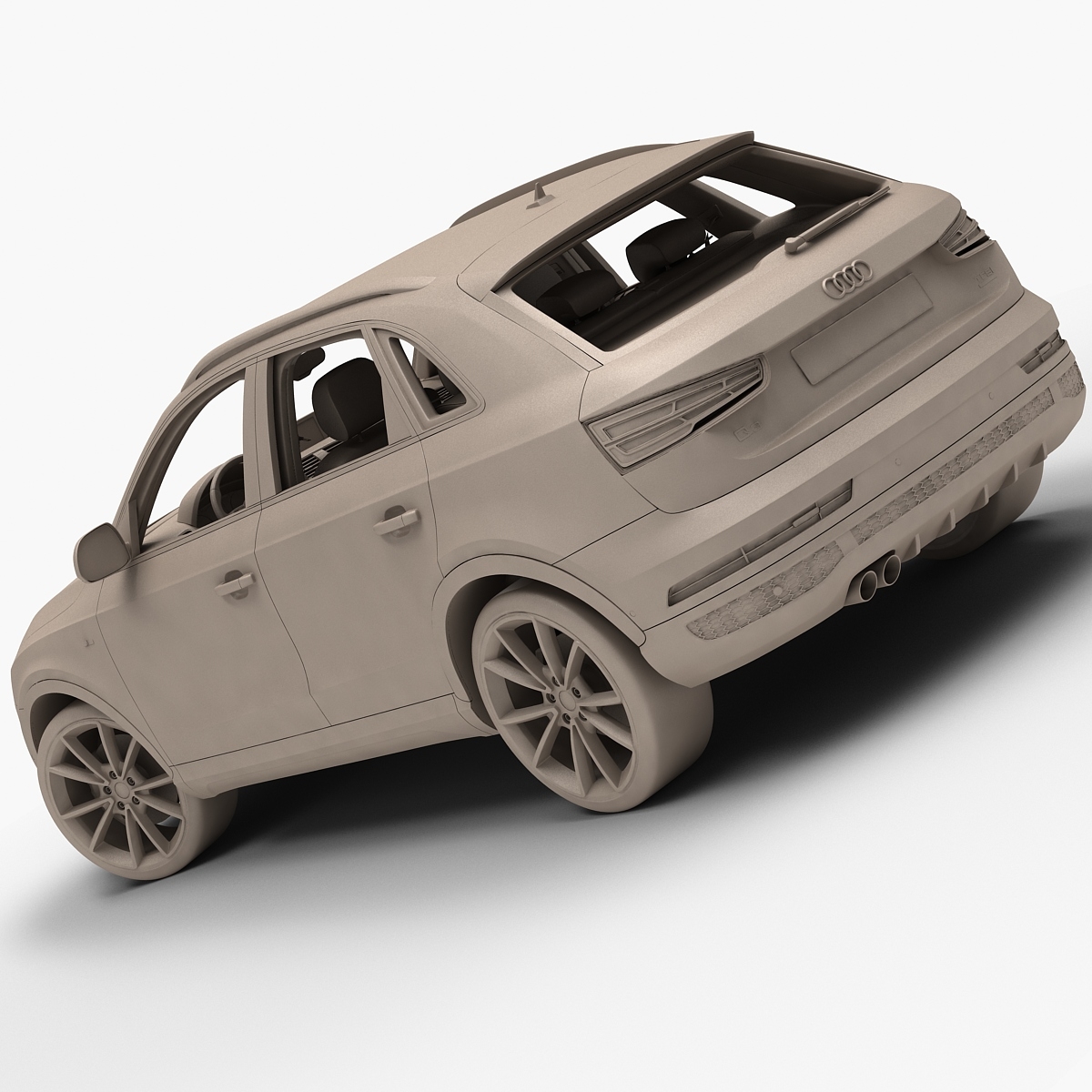 2015 audi q3 3d model
