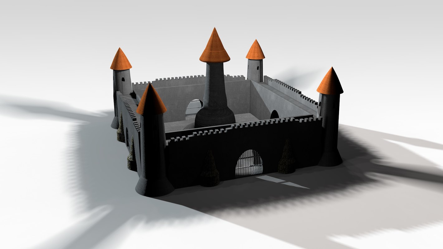 c4d castle mini miniature