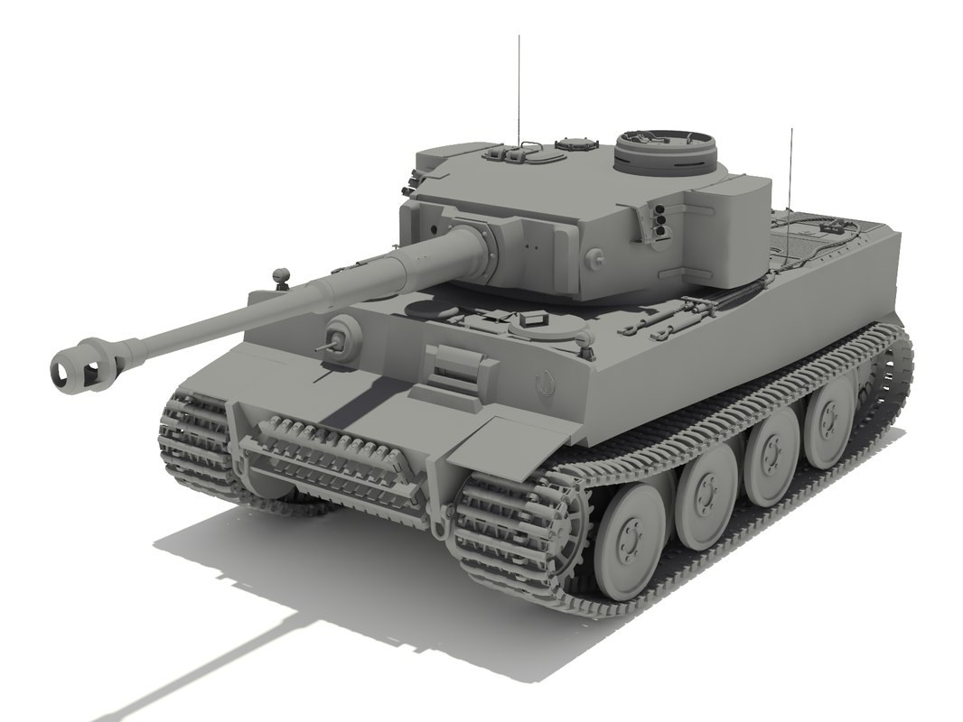 modelo 3d Pz.VI Tigre Ausf.H1. 502 batallón - TurboSquid 888860