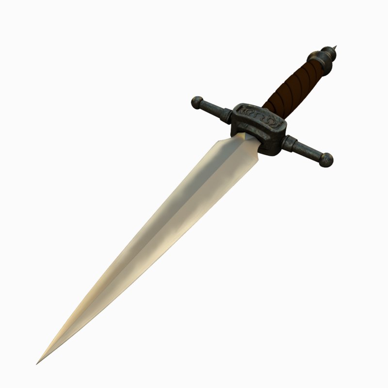 3d model dagger