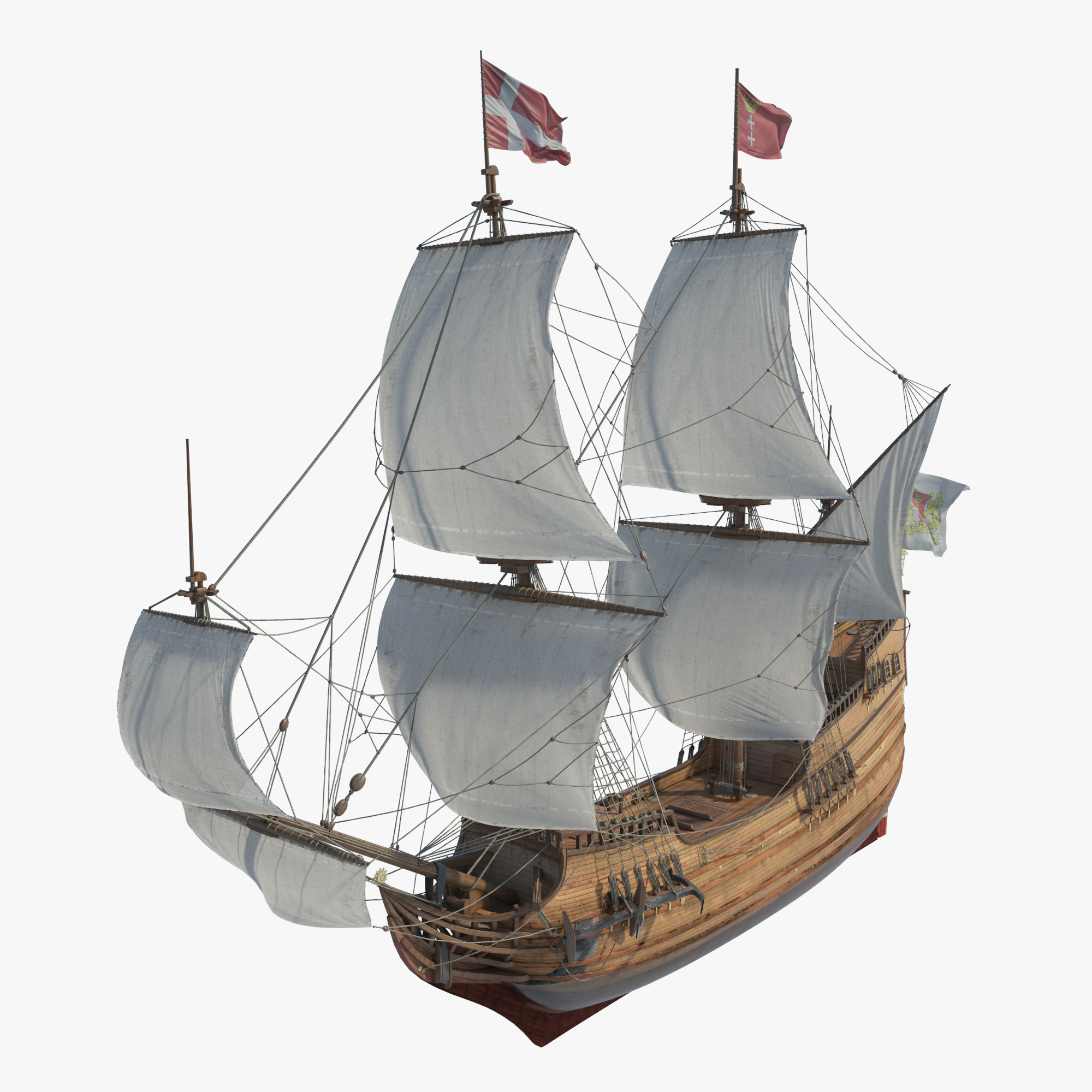 3dsmax old sail ship