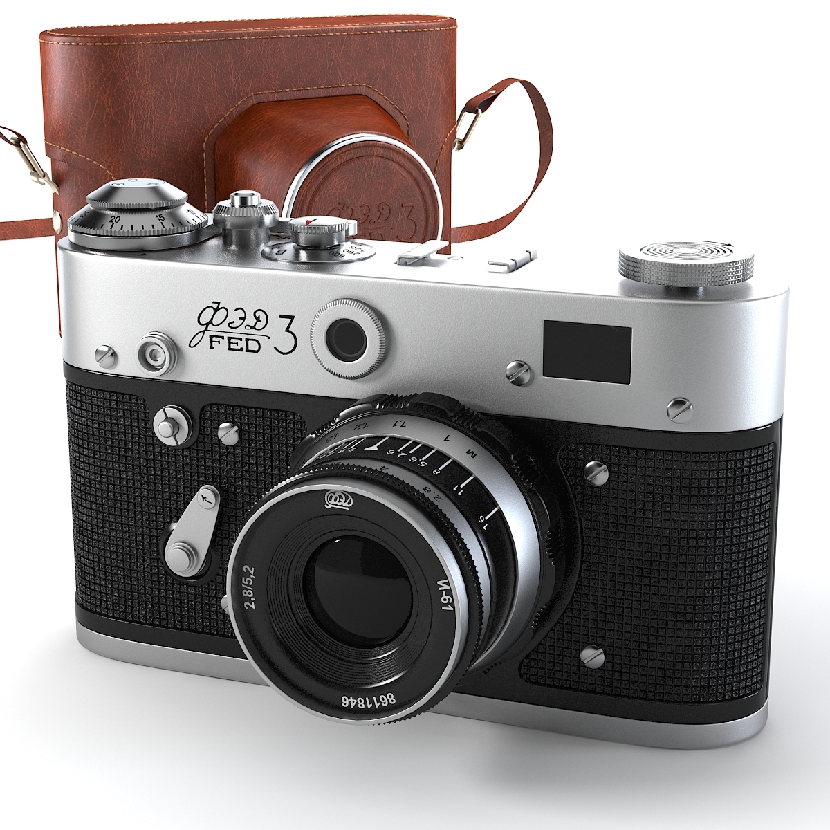 3d fed-3 rangefinder camera