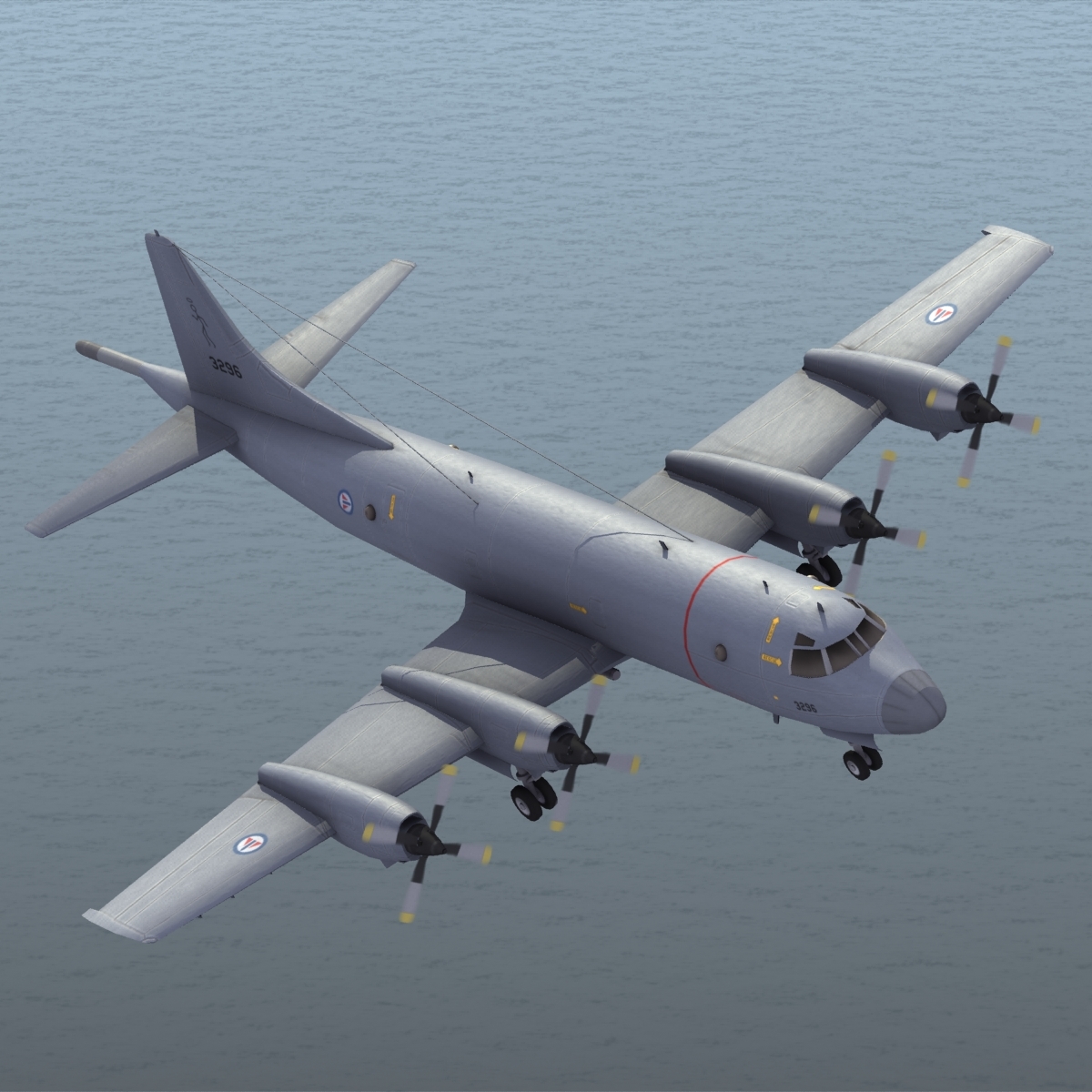 norwegian p3 orion 3d model