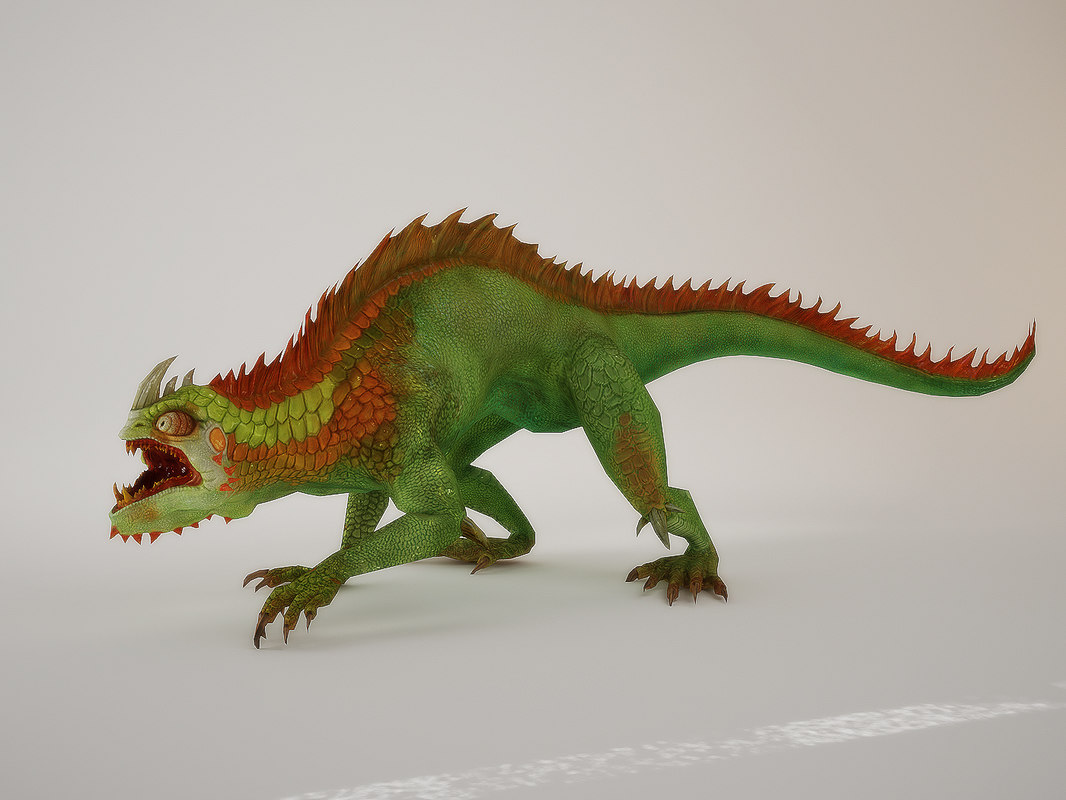 Lagarto da fantasia Modelo 3D - TurboSquid 889168