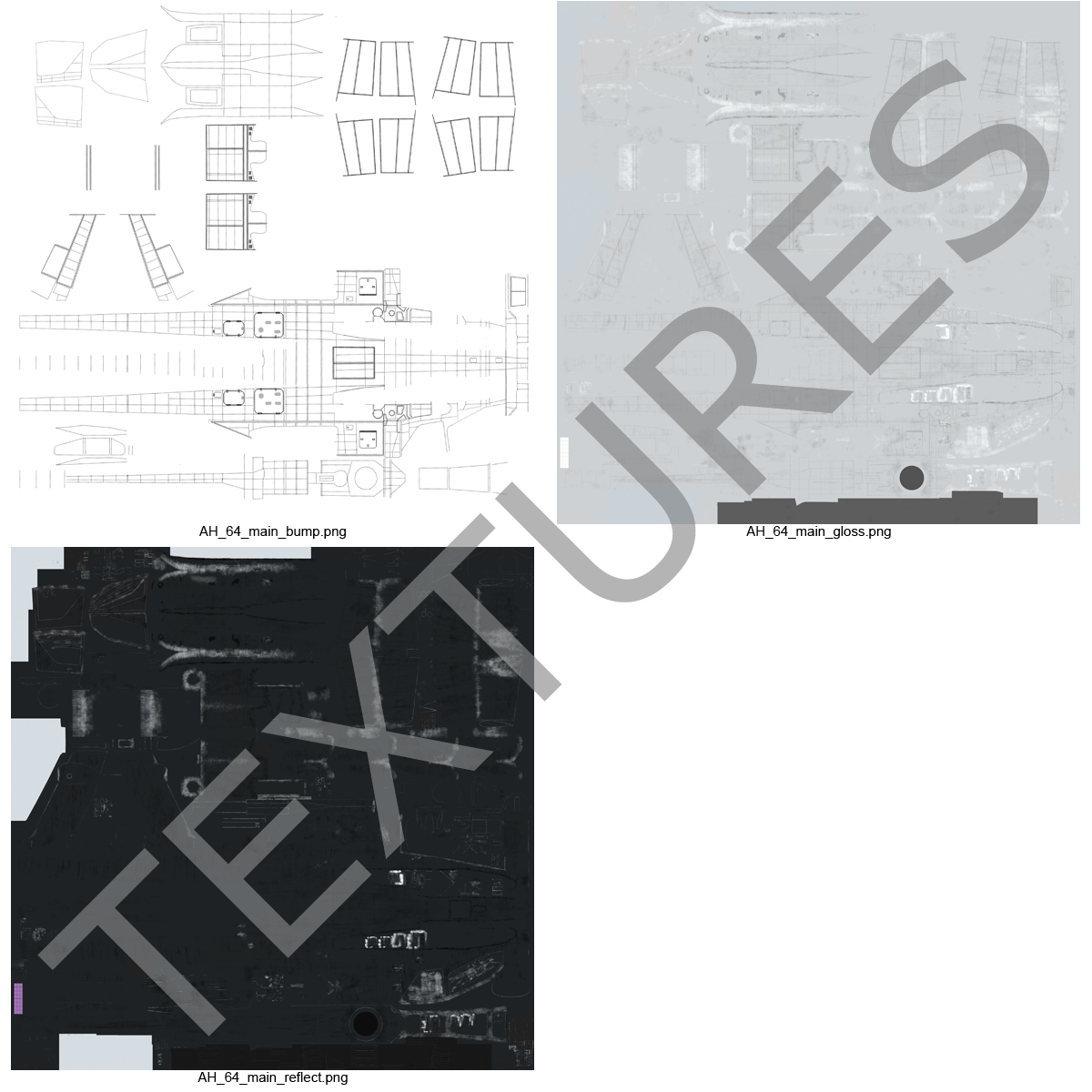 boeing ah-64 apache rigged 3d max