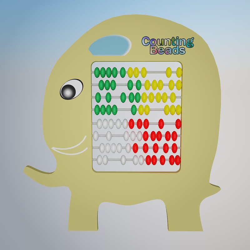 3d counting beads 1 model