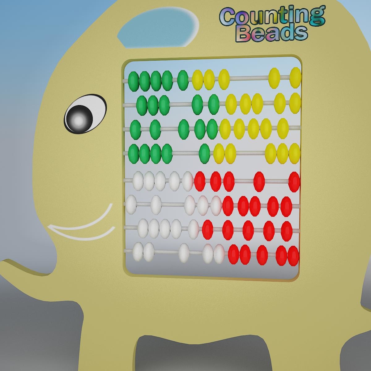 3d counting beads 1 model