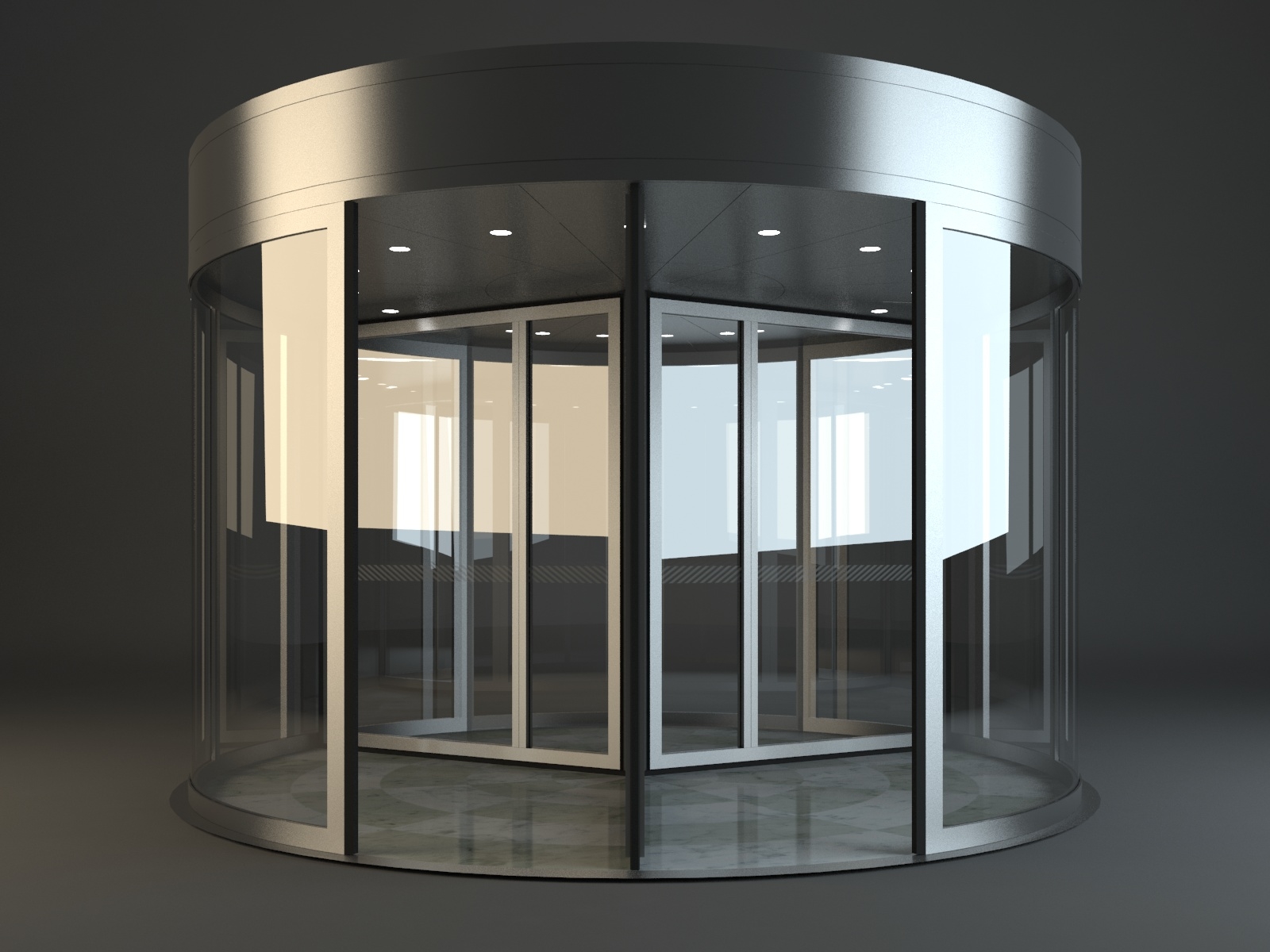 3d revolving door model