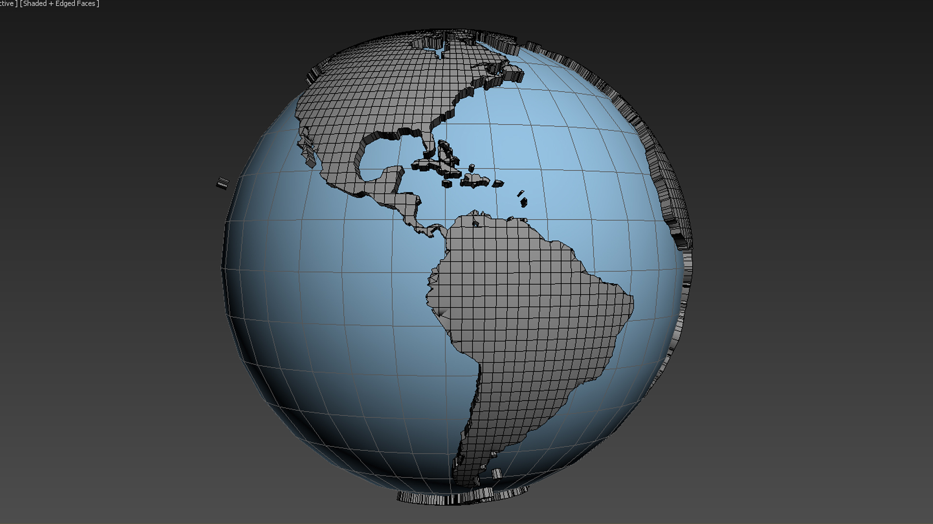 world globe 3d model