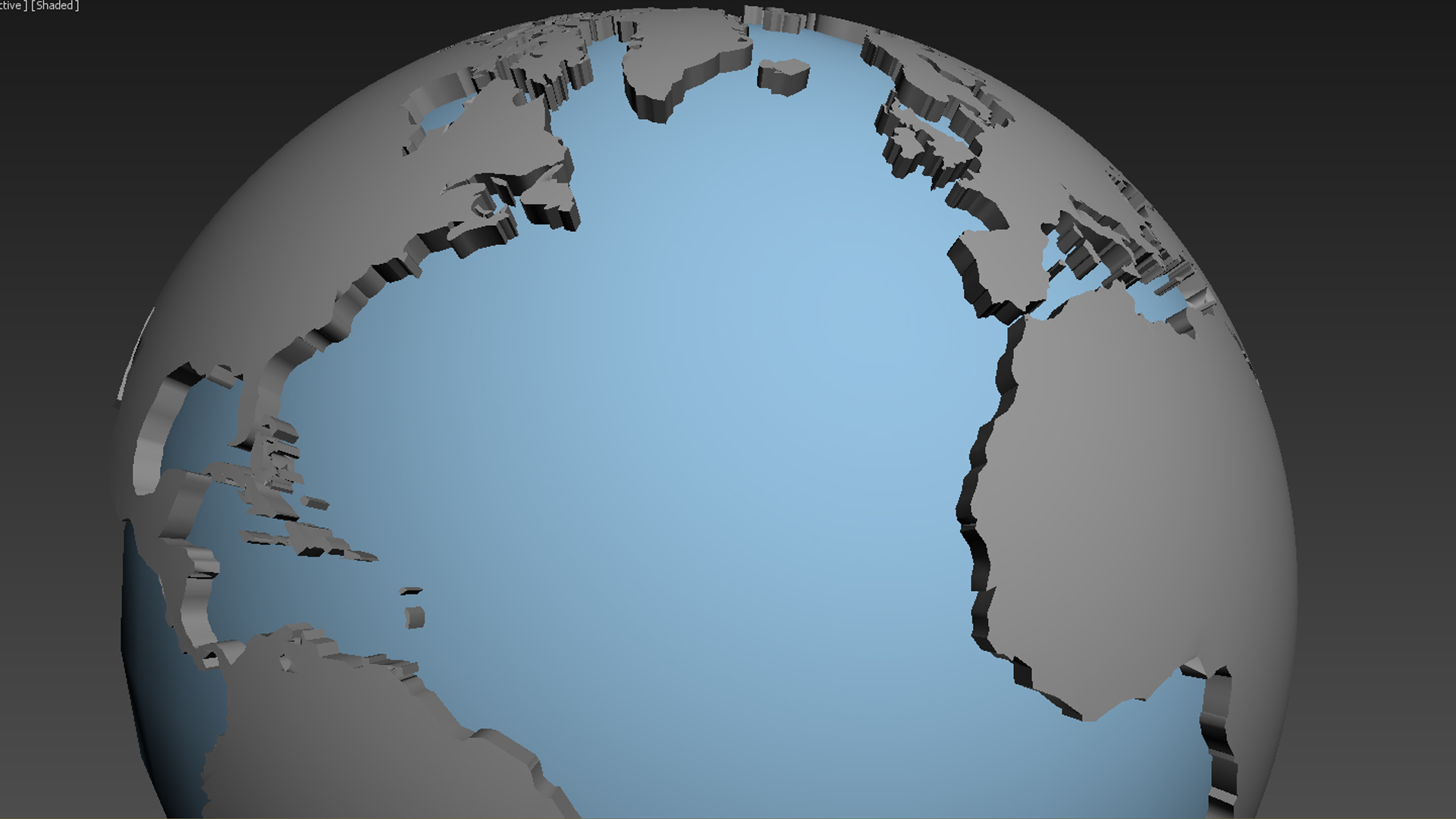 world globe 3d model