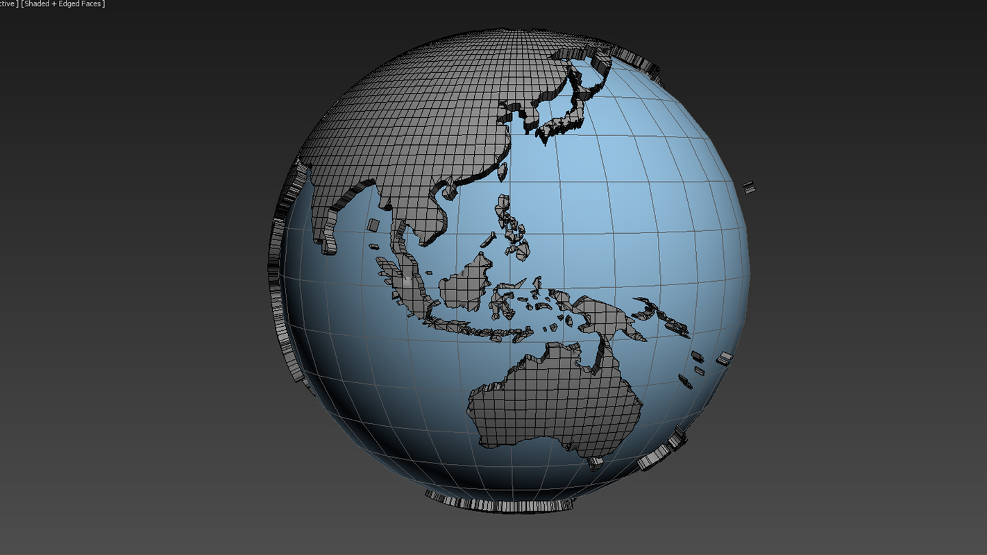 world globe 3d model