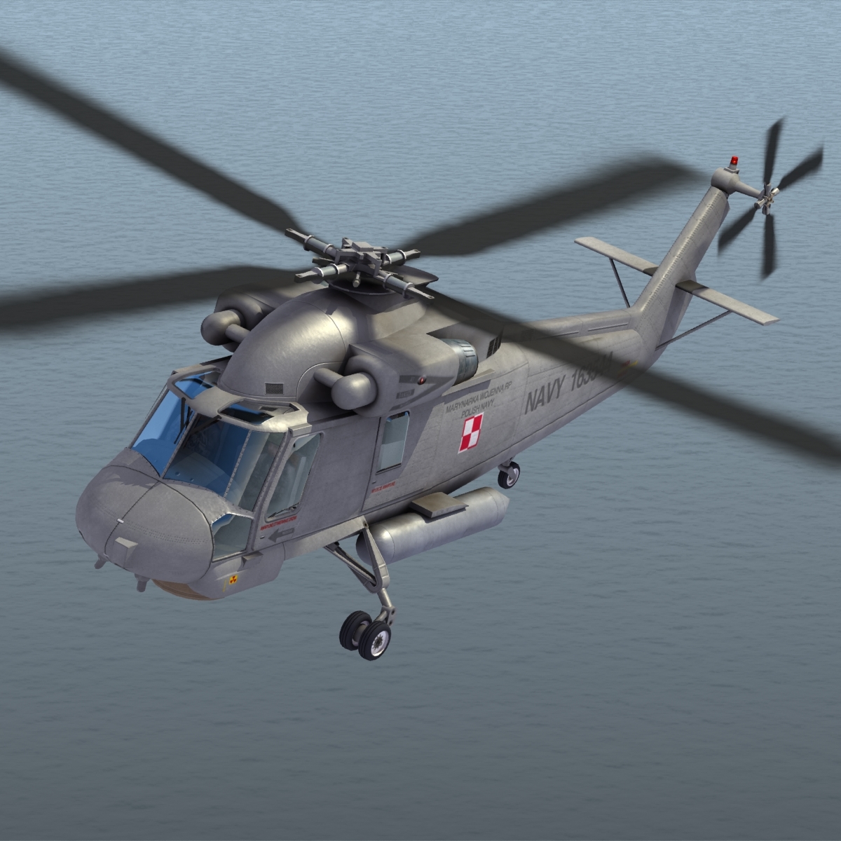 sh-2g seasprite helicopter obj