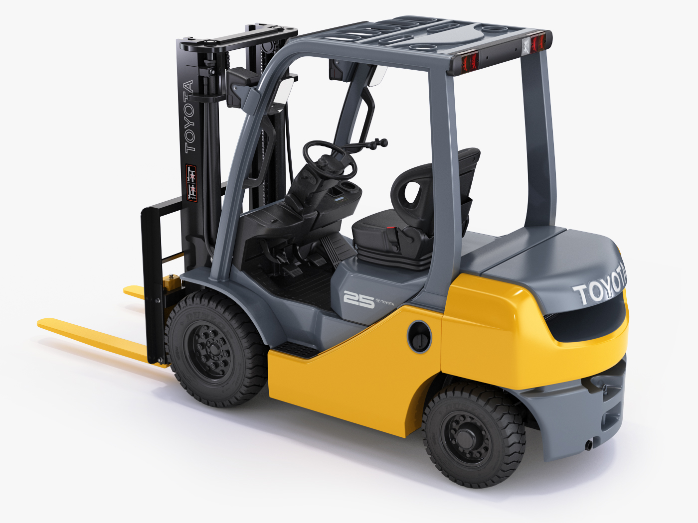 3d toyota forklift 25 model