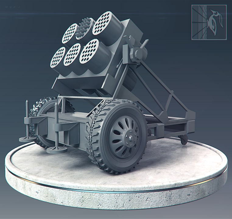 3d model of rocket launcher