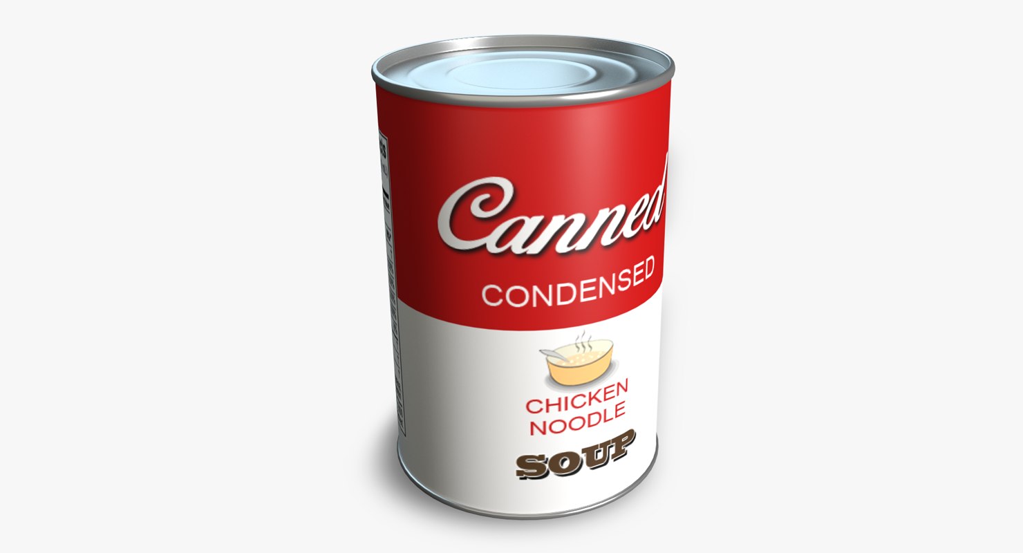 3d canned soup