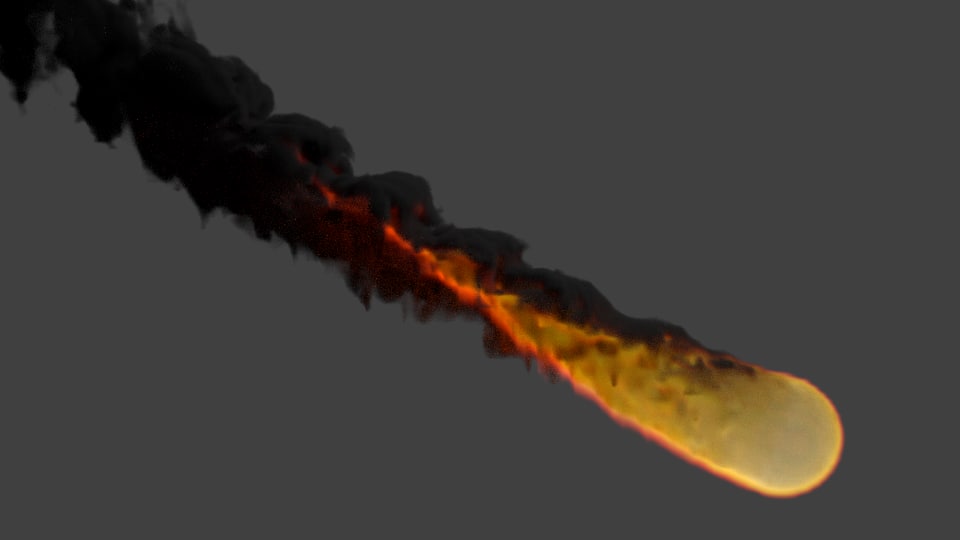 meteorite animation blend