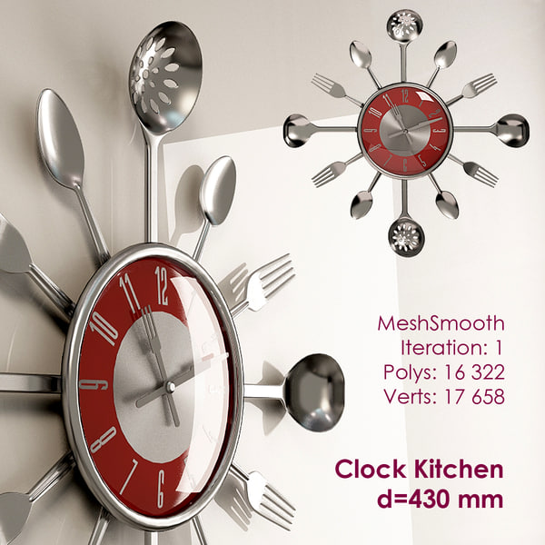 x kitchen wall clock