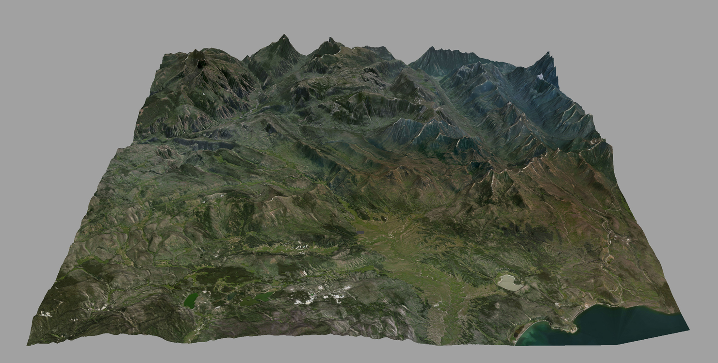 3d model mesh yellowstone