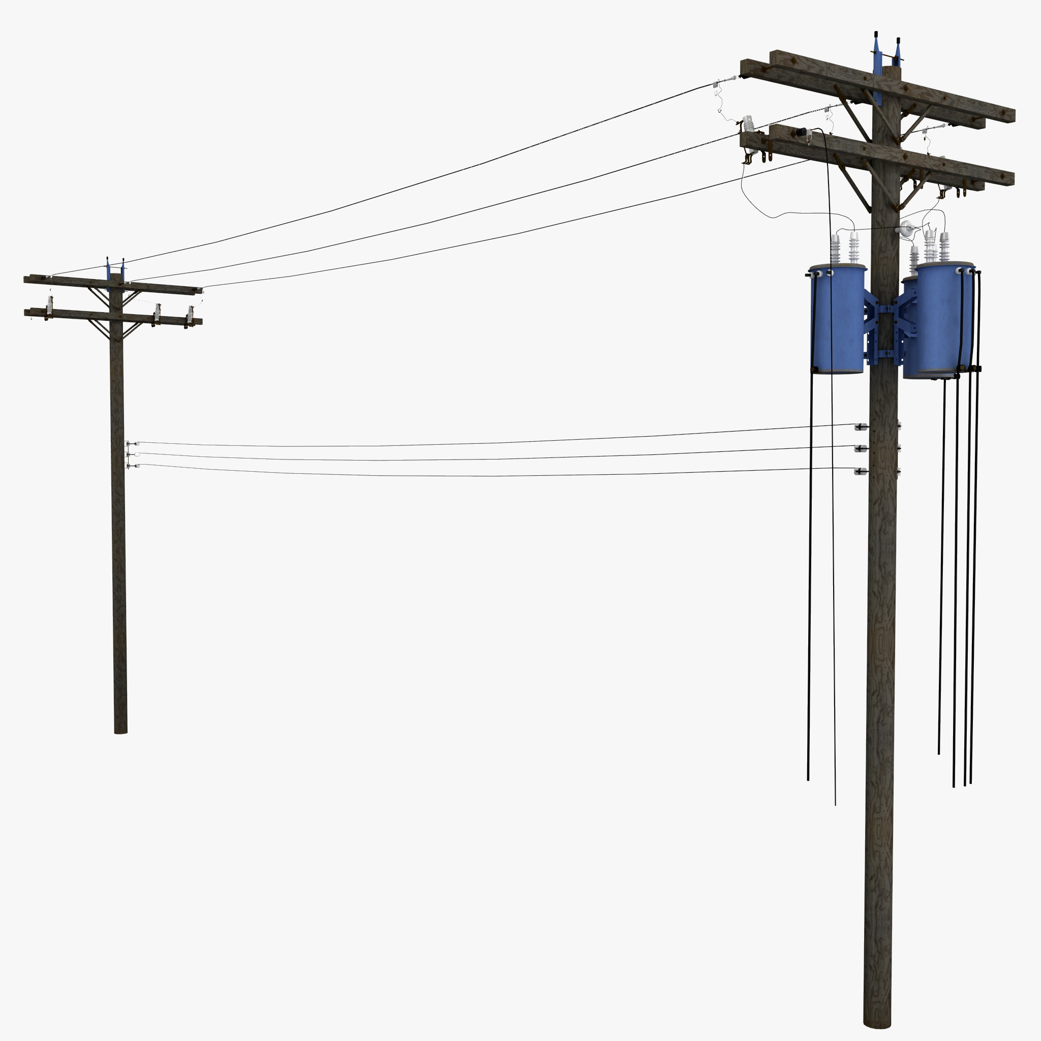 3ds max utility pole