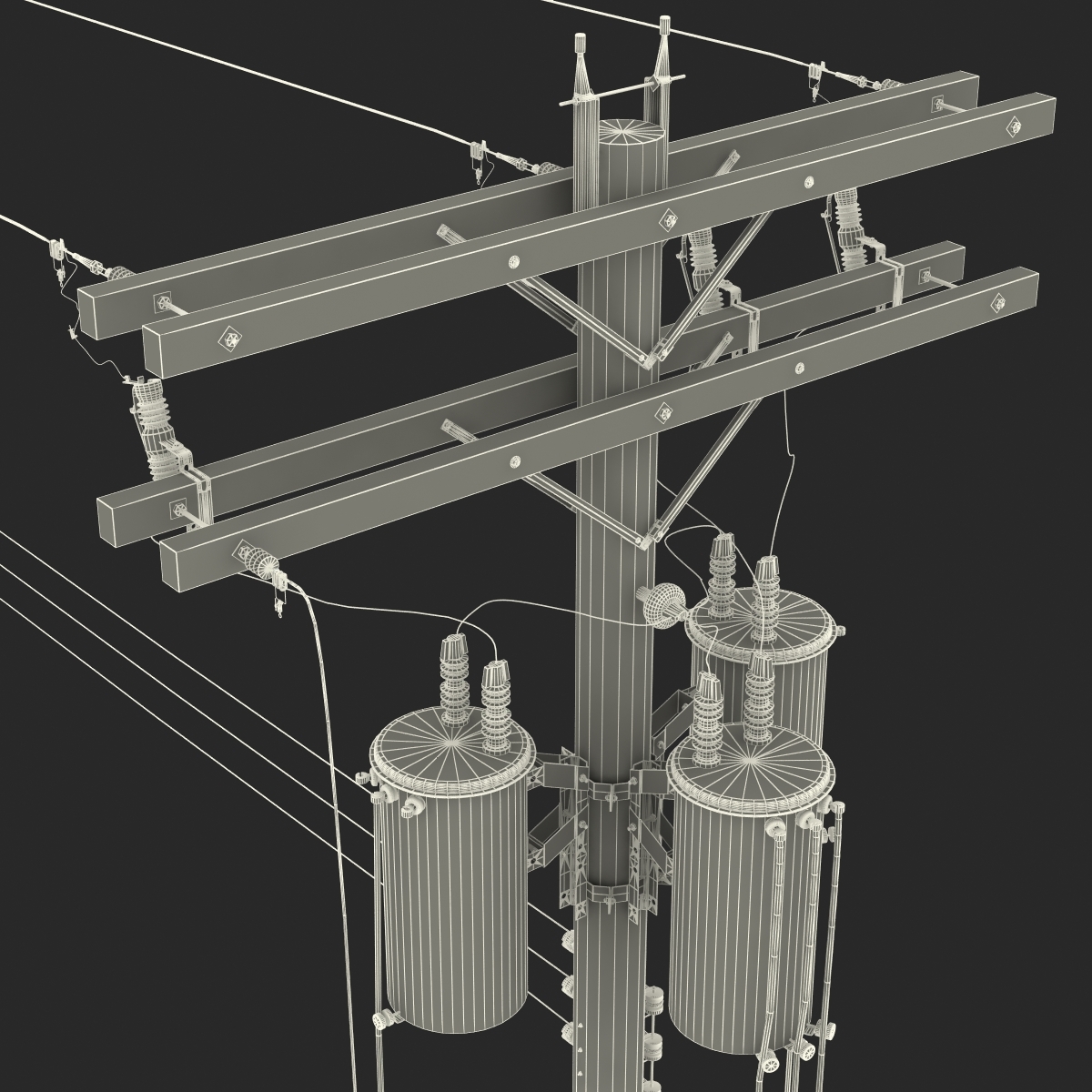 3ds max utility pole