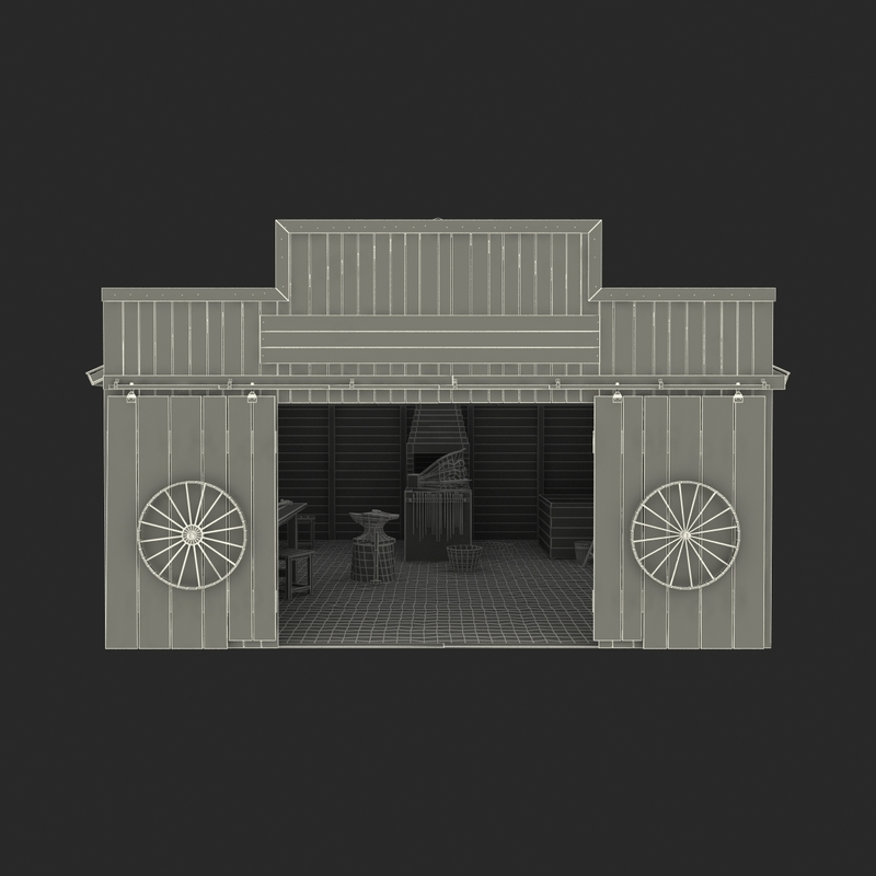 3d model blacksmith shop