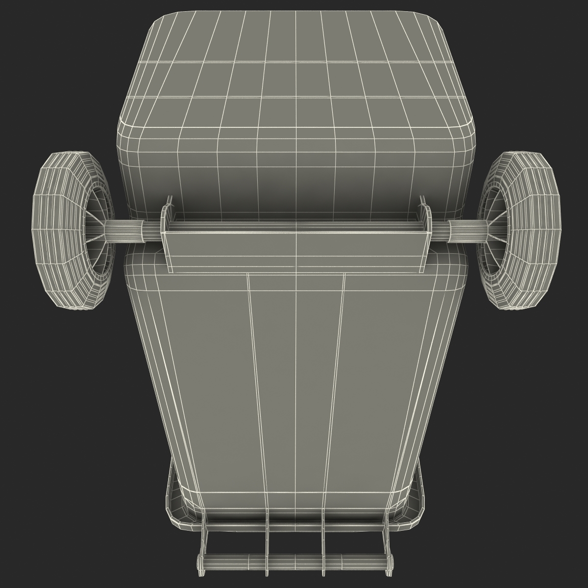 wheelie bin 3d model