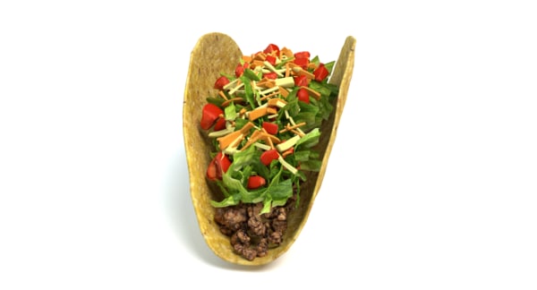 3d model taco