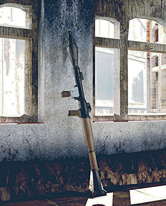 rpg-7 grenade 3d model