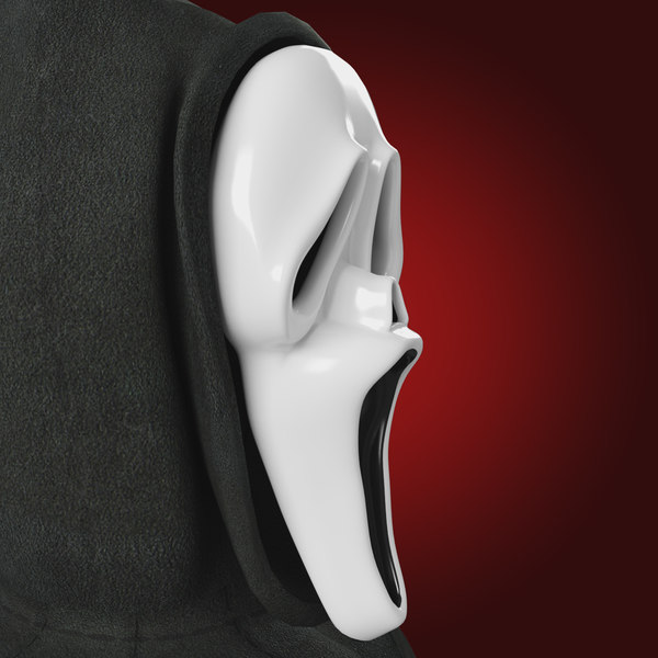 3d mask scream hood