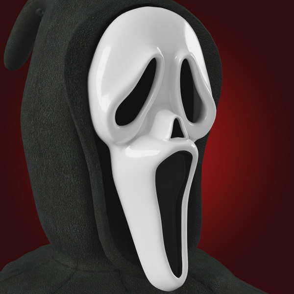 3d mask scream hood