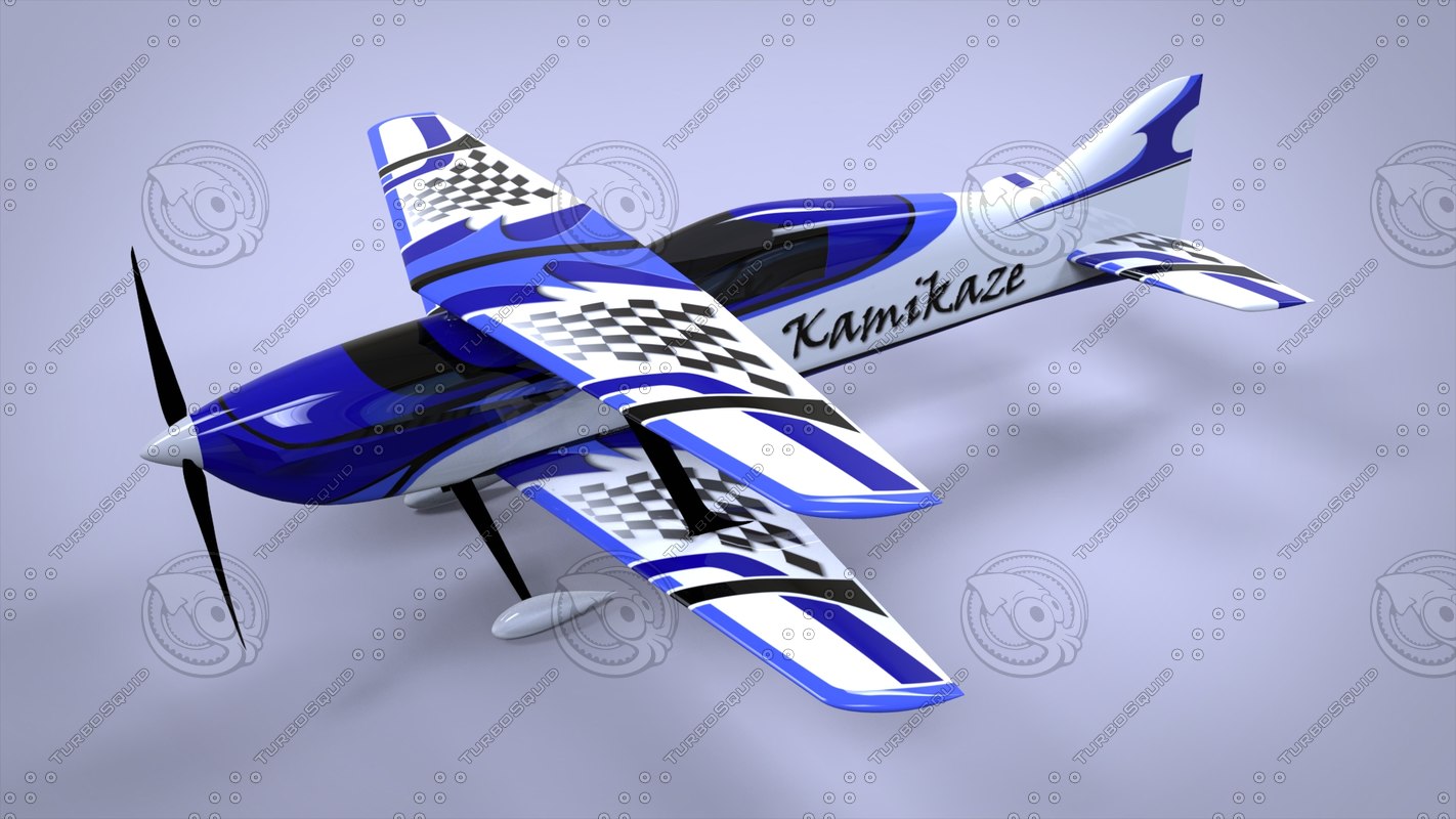 rc f3a biplane 3d 3dm