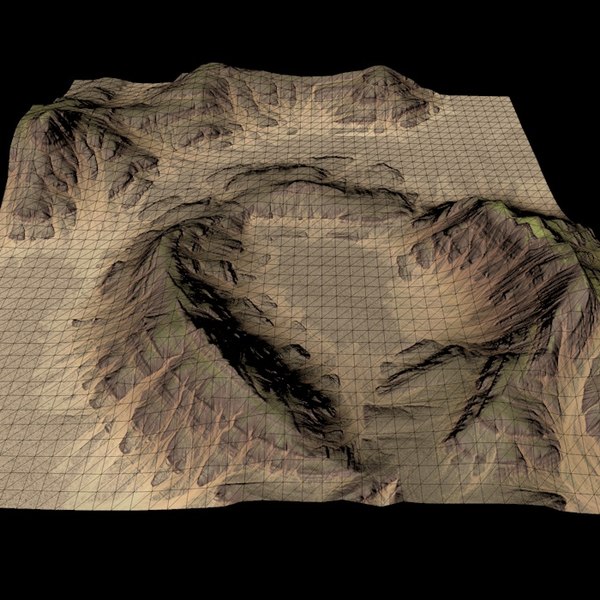 mountain maps terrain 3d 3ds