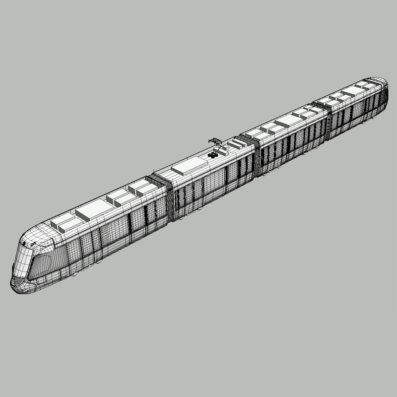 train alstom 3d model