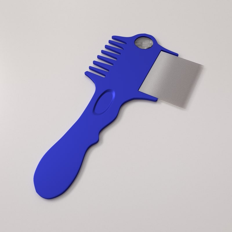 3d lice comb v2 model