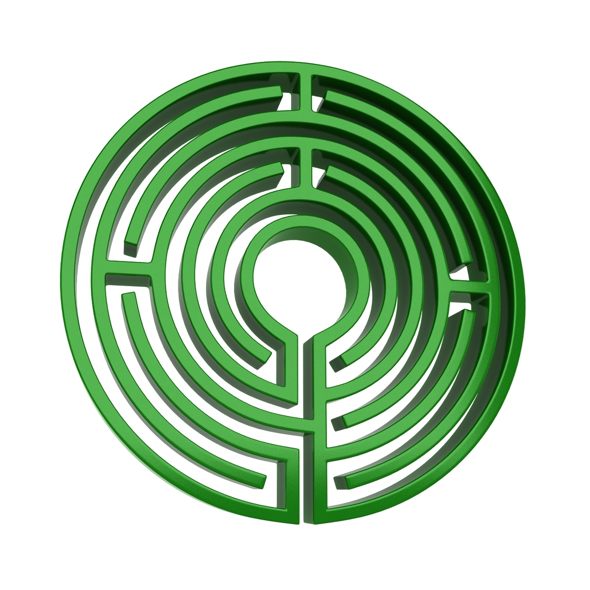 circle maze 3d model