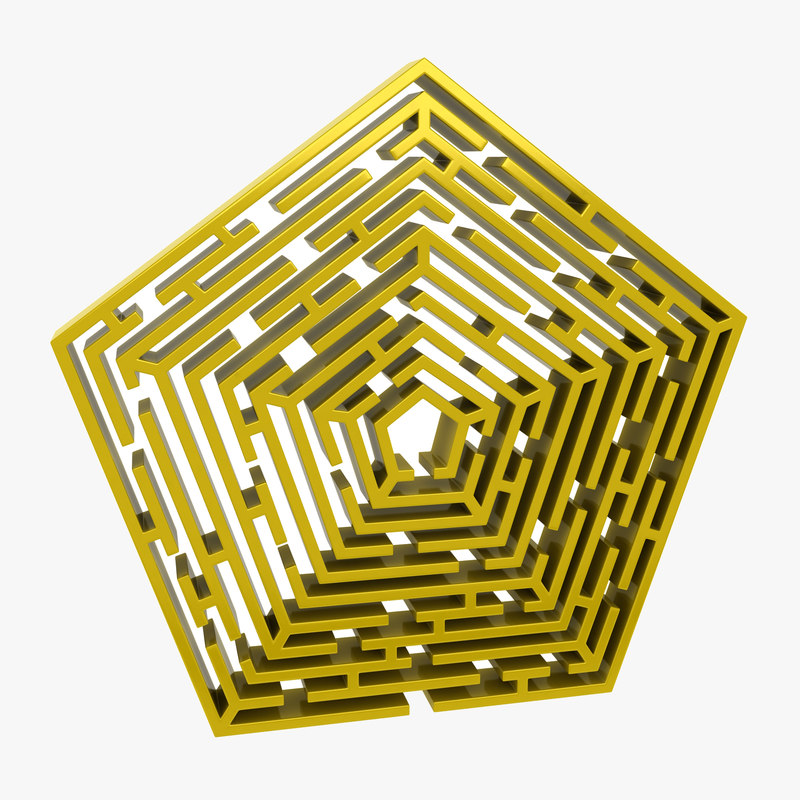 maze pentagon 3d model