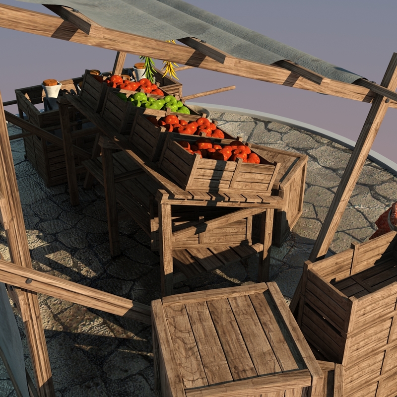 market stall model