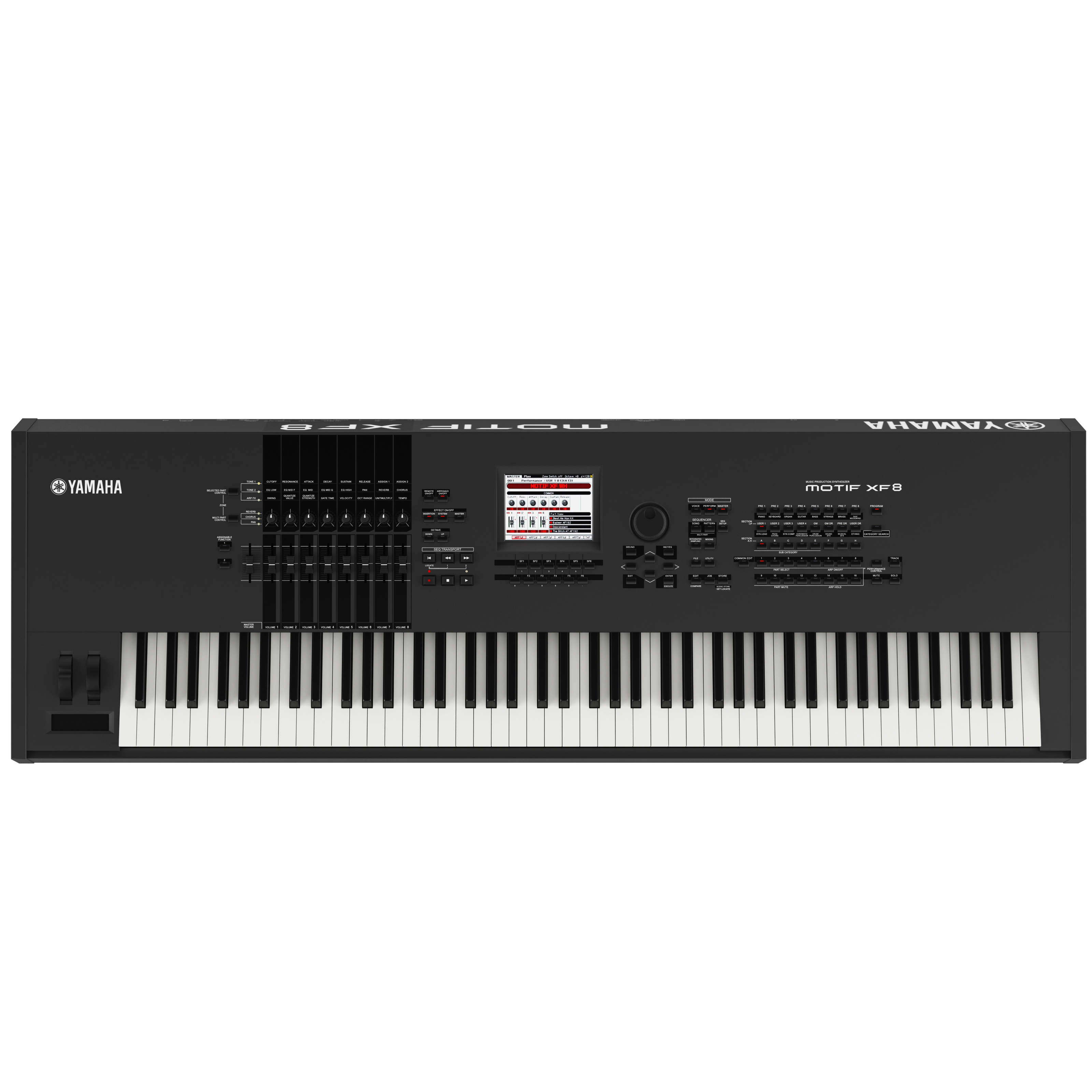 3d model of synthesizer yamaha motif xf8