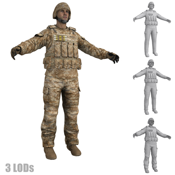 Soldier 3D Models for Download | TurboSquid