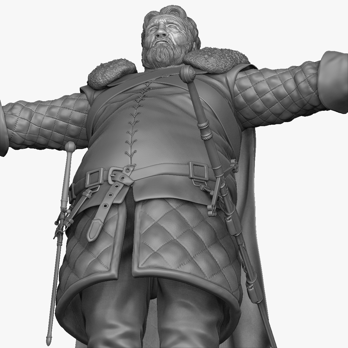 sculpt heavy medieval man obj